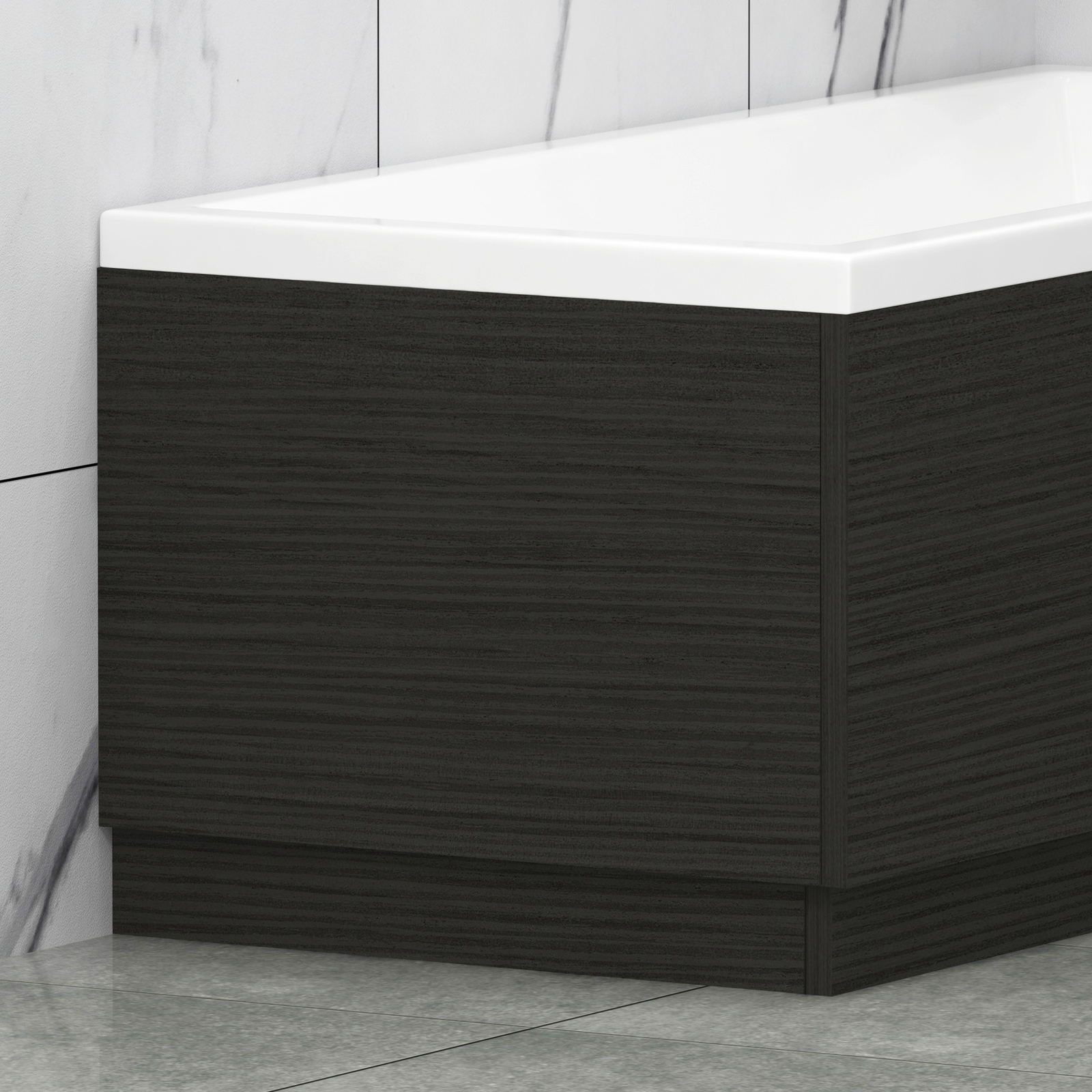 Modern Bathroom MDF Front and End Adjustable Bath Panels & Plinth ...