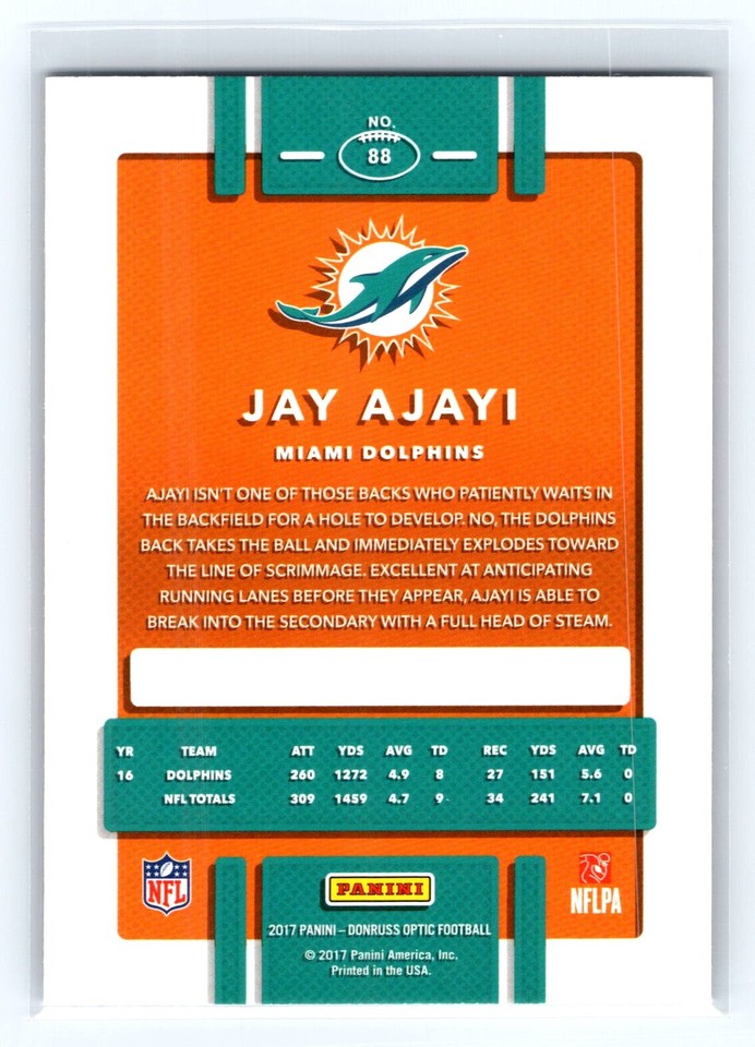 2017 Donruss Optic #88 Jay Ajayi | eBay
