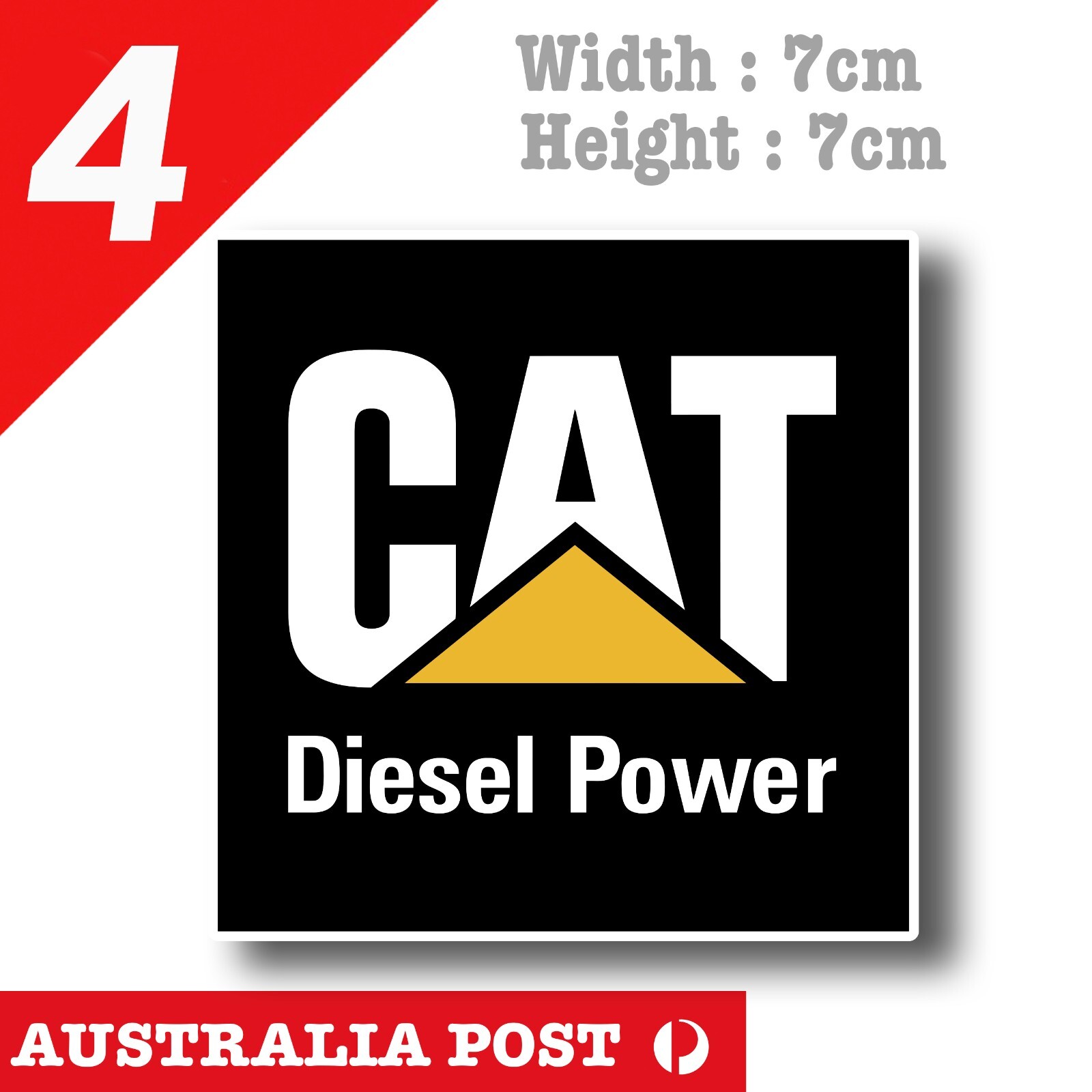 Caterpillar Black Diesel PowerLogo Vinyl Sticker | eBay Australia