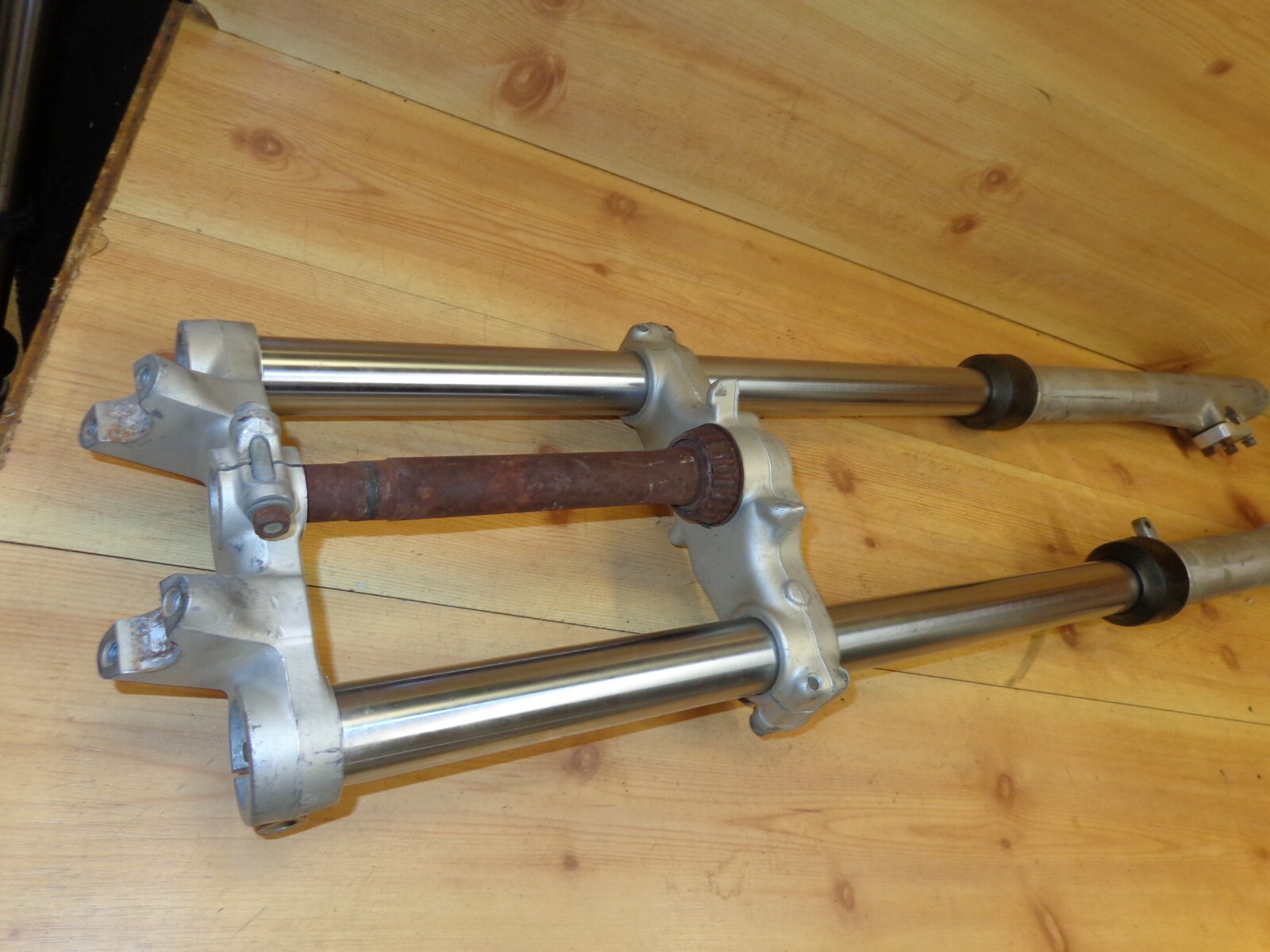 1981 1982 Suzuki RM125 RM 125 Front Forks & Triple Trees Clamps Clamp ...
