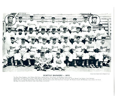 1955 SEATTLE RAINIERS 8x10 TEAM PHOTO PCL CHAMPS WASHINGTON BASEBALL | eBay