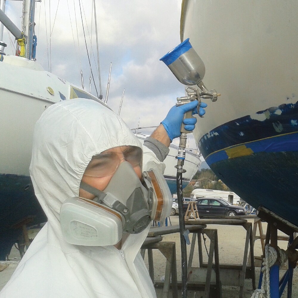 LAUCO White Polyester Reusable & Washable Paint Coverall Spray Suit ...