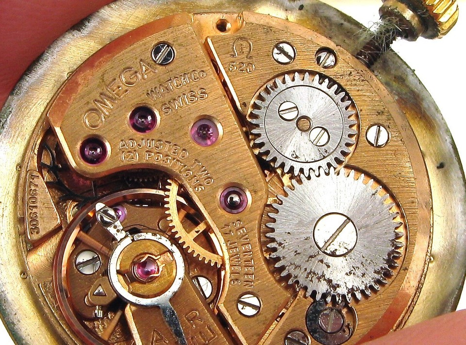 VINTAGE 18K YELLOW GOLD WOMEN'S OMEGA MEISTER DE VILLE WRISTWATCH 520 ...