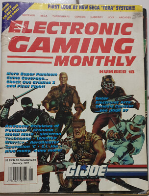 EGM - Electronic Gaming Monthly #18 JAN 1991 GI JOE | eBay