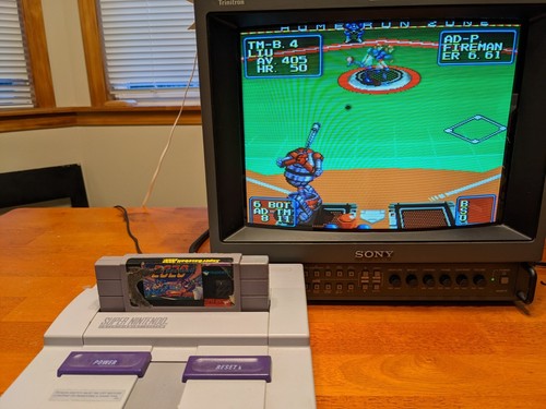 2020 Super Baseball (Super Nintendo Entertainment System, 1993) SNES ...