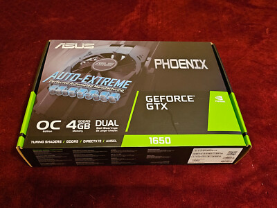 "BOX ONLY" ASUS Phoenix GTX 1650 GEFORCE Box with Internal Packaging | eBay