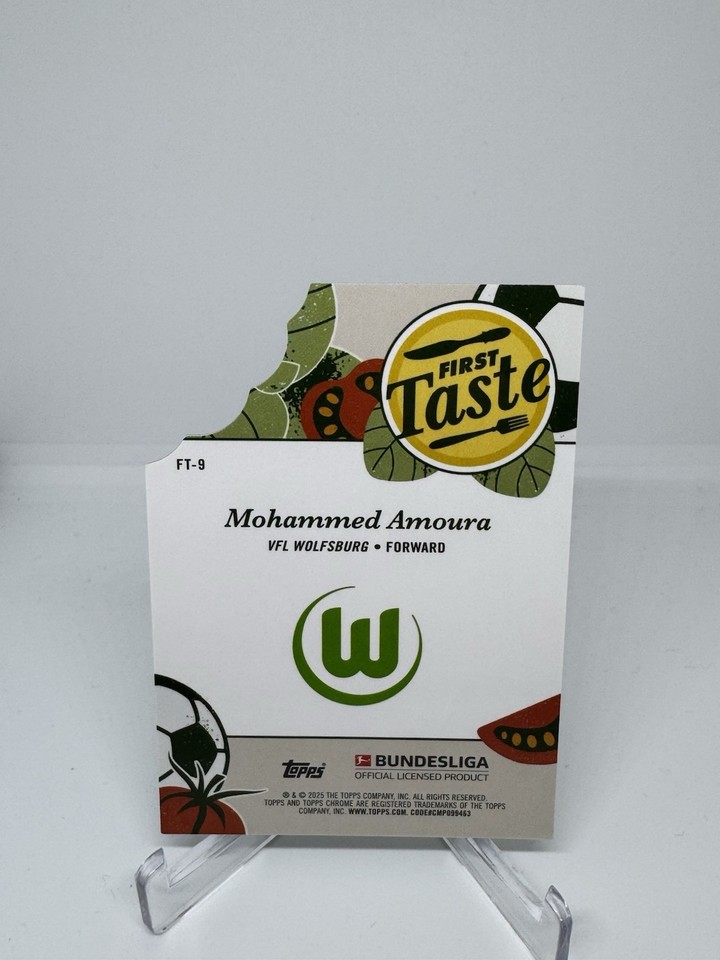 2024-25 Topps Chrome Bundesliga Mohammed Amoura First Taste Insert SP ...