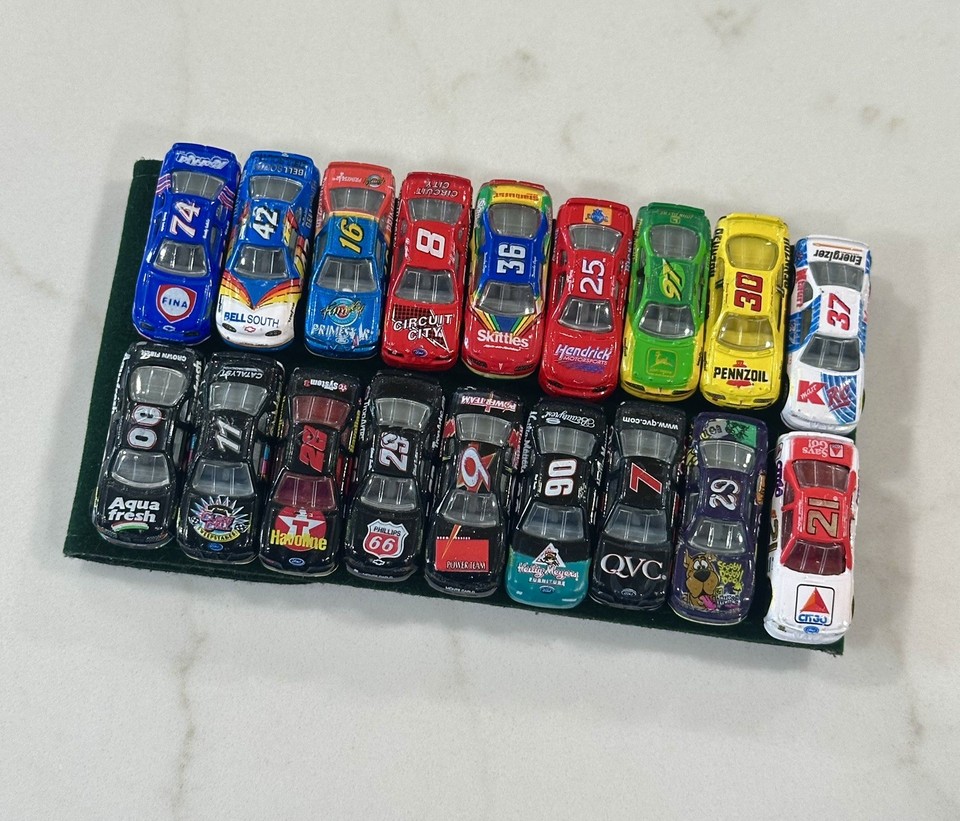 1990s Racing Champions 1:144 Micro Mini Lot x30: NASCAR Die-Cast Cars ...