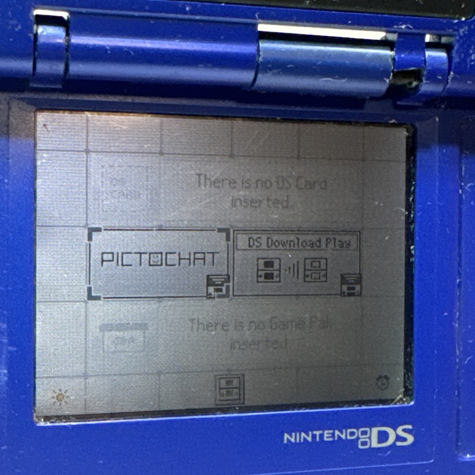 Nintendo DS Original NTR-001 Console (Works But Broken Hinge For Parts ...