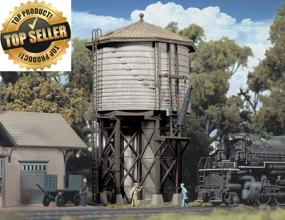 HO Scale Wood Water Tank Gray | eBay