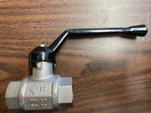 Ball Shut Off Valve cw617n pn 40 dn 20 Stainless Steel | eBay
