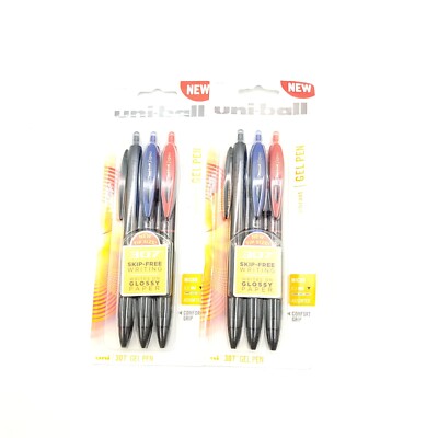 UNIBALL ASSORTED GEL PENS 1947085, 307 Skip-free Writing On Glossy ...