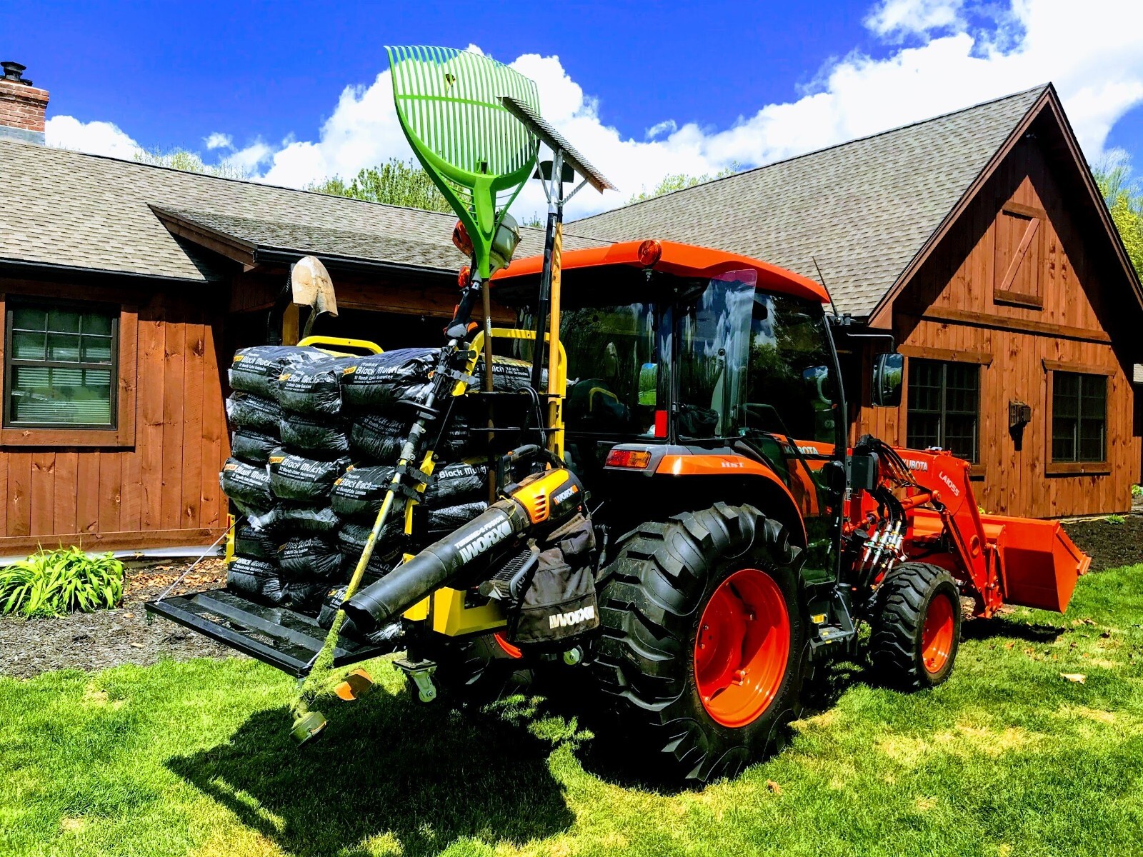 Big Tool Rack Ultimate Rack Tractor Carry All - fits on tractor 3 point ...