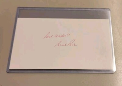 BUD POILE SIGNED 3x5 INDEX CARD NHL AUTOGRAPH MAPLE LEAFS RANGERS ...