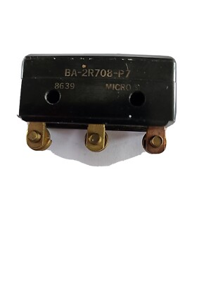 Micro Switch BA-2R708-P7 Pin Plunger 20A 125, 250 or 480 VAC | eBay