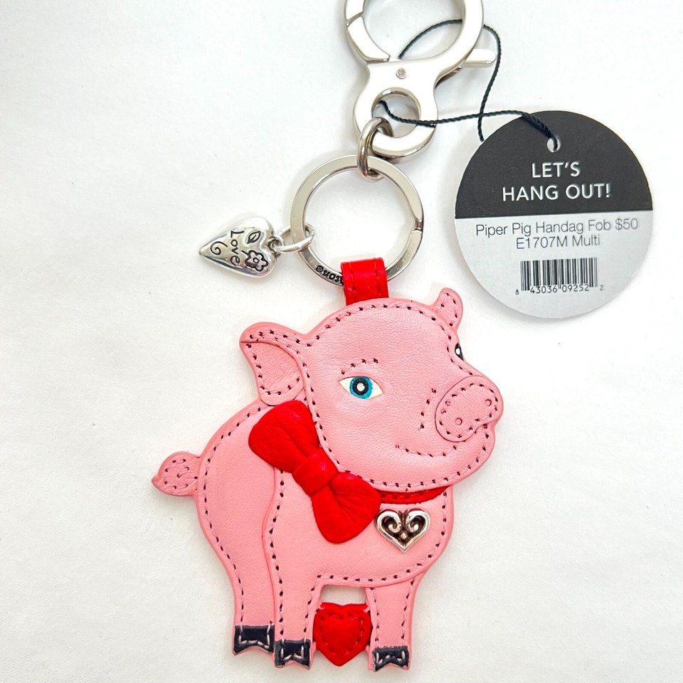 BRIGHTON Leather Handbag Charms Fobs Key Chains NWT $45-50 | eBay