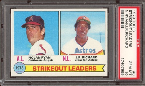 1979 Topps Baseball #6 Strikeout Leaders Nolan Ryan Richard PSA 10 | eBay