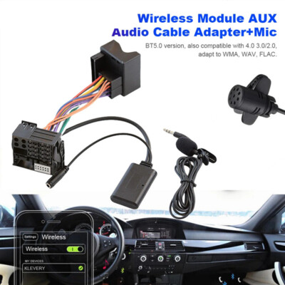Car Radio Bluetooth 5.0 for BMW E60 E63 E64 E65 E66 E87 AUX Cable Audio ...