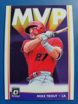 Mike Trout 2019 DONRUSS OPTIC "MVP" INSERT #MVP-6 LOS ANGELES ANGELS ...