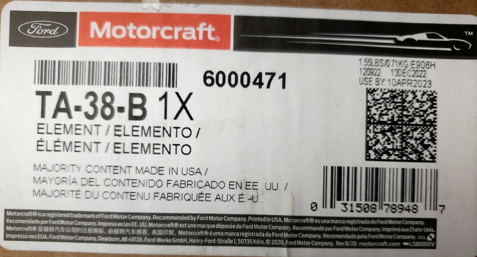 MOTORCRAFT EV BATTERY ARRAY THERMAL INTERFACE MATERIAL 11, TA-38-B, | eBay