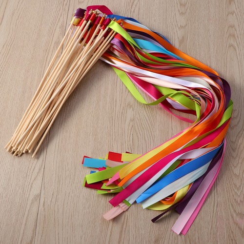 Colorful Ribbon Sticks Rainbow Dance Ribbon Ribbon Stick Ribbon Dancer ...