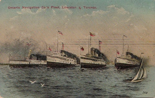 Postcard Ontario Navigation Co Fleet Lewiston & Toronto | eBay