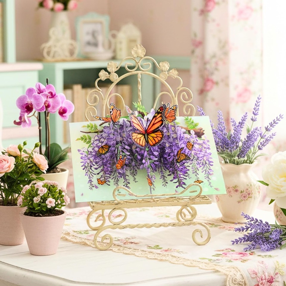Mothers Day Card, Butterfly Wisteria Pop Up Mothers Day Card For Mom ...