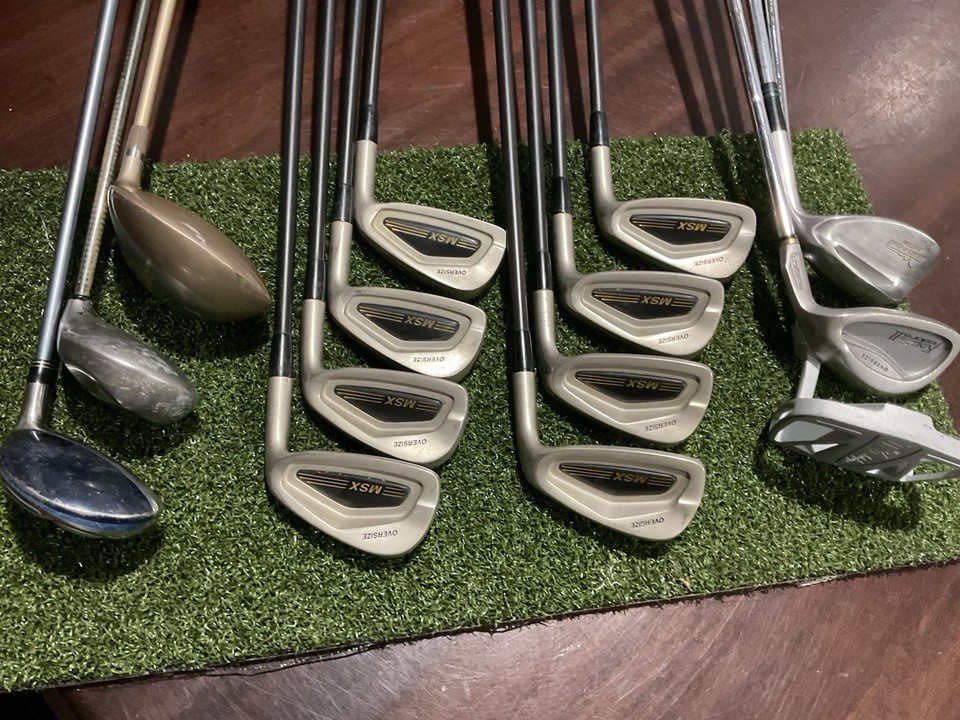 Complete Set Of Golf Clubs 15 Items Mizuno Graphite Irons- Cal-Cobra ...