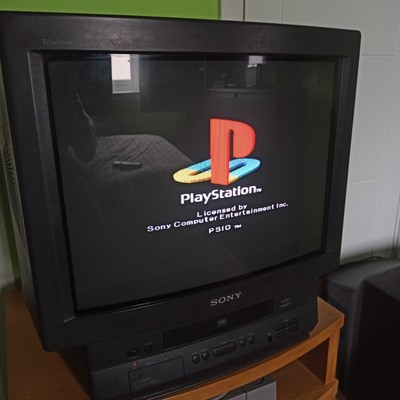 Sony Trinitron KV-21V6U 21" VHS Combi Retro Gaming RGB Colour CRT TV ...