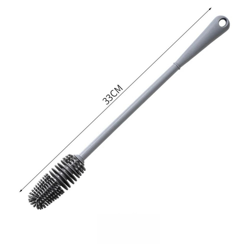 Long Handle Silicone Water Cup Brush Hangable Cleaning Brush for ...