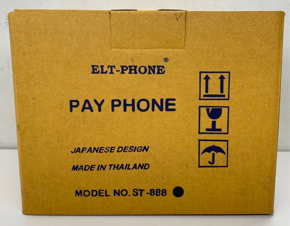 Vintage Coin-Op Table Top Payphone Telephone Black ELT-PHONE ST-888 ...