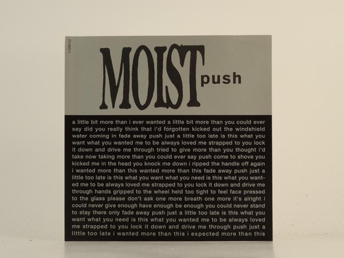 MOIST PUSH (H1) 2 Track CD Single Picture Sleeve CHRYSALIS | eBay