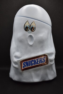 Vintage 1990 Mars Inc. Snickers Ghost Bucket Halloween Trick or Treat ...