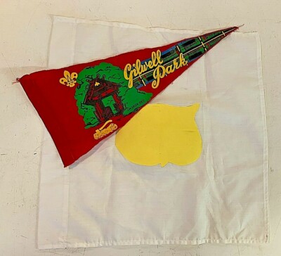 Vintage Cloth Pennant Gilwell Park Jim Green Gate Boy Scouts with ...
