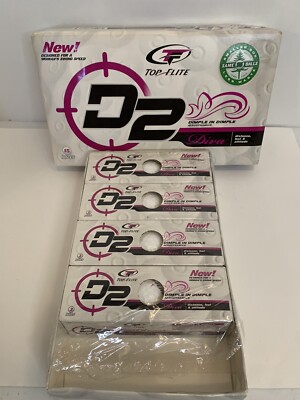 Top Flite D2 Qty 12 Golf Balls Designed For Women's Swing Speed | eBay