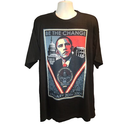 Black Culture History Barack Obama Inauguration Graphic Tee Shirt Men’s ...