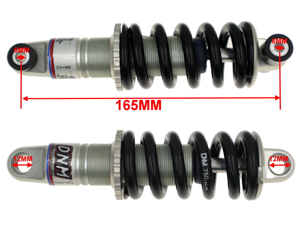 DNM MM-22 Mountain Bike Biycle Coil Spring Rear Shock 165mm 750 lbs | eBay