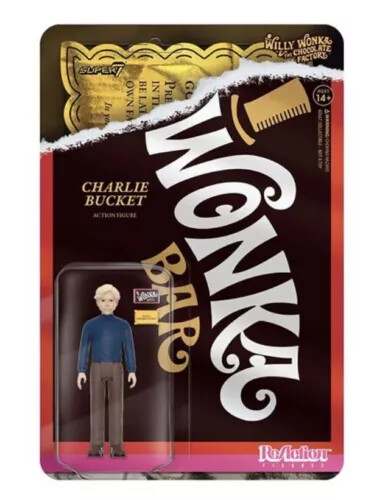Charlie Bucket Willy Wonka And The Chocolate Factory Super7 Reaction ...