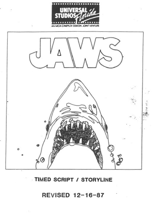 Jaws The Ride Poster