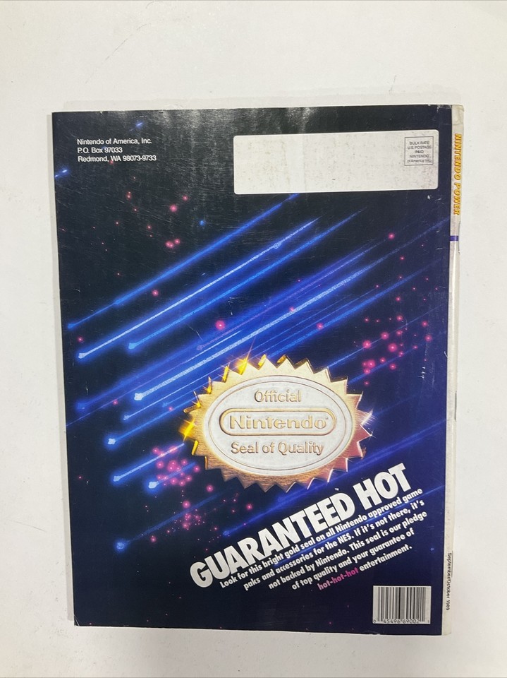 Nintendo Power September/October 1989 With Guide Fine Fn Magazine Video ...