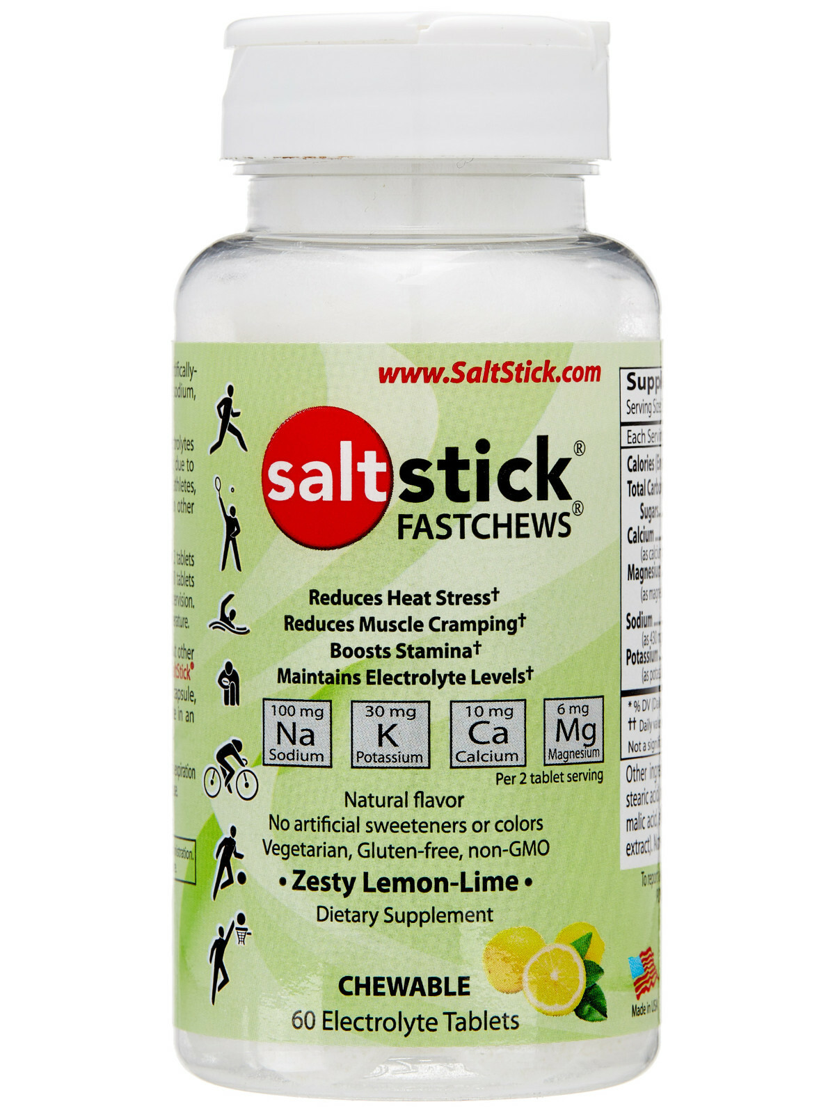 SaltStick FASTCHEWS® Variety 2-Pack - 60 Count Bottles with free Race ...