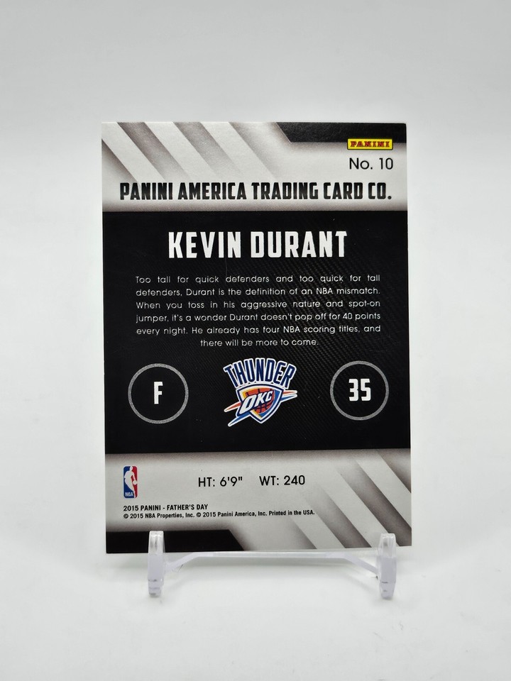 Kevin Durant 2015 Panini Father's Day #10 Thunder OKC (SP) | eBay