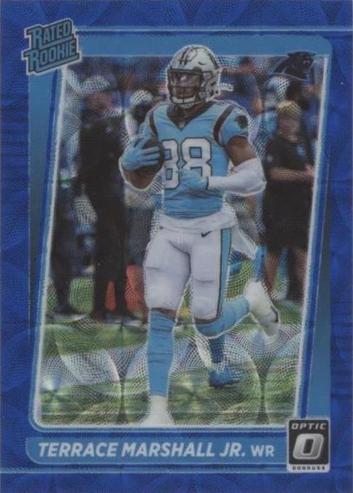 2021 Panini Donruss Optic - Rated Rookie Terrace Marshall Jr. #218 Blue ...