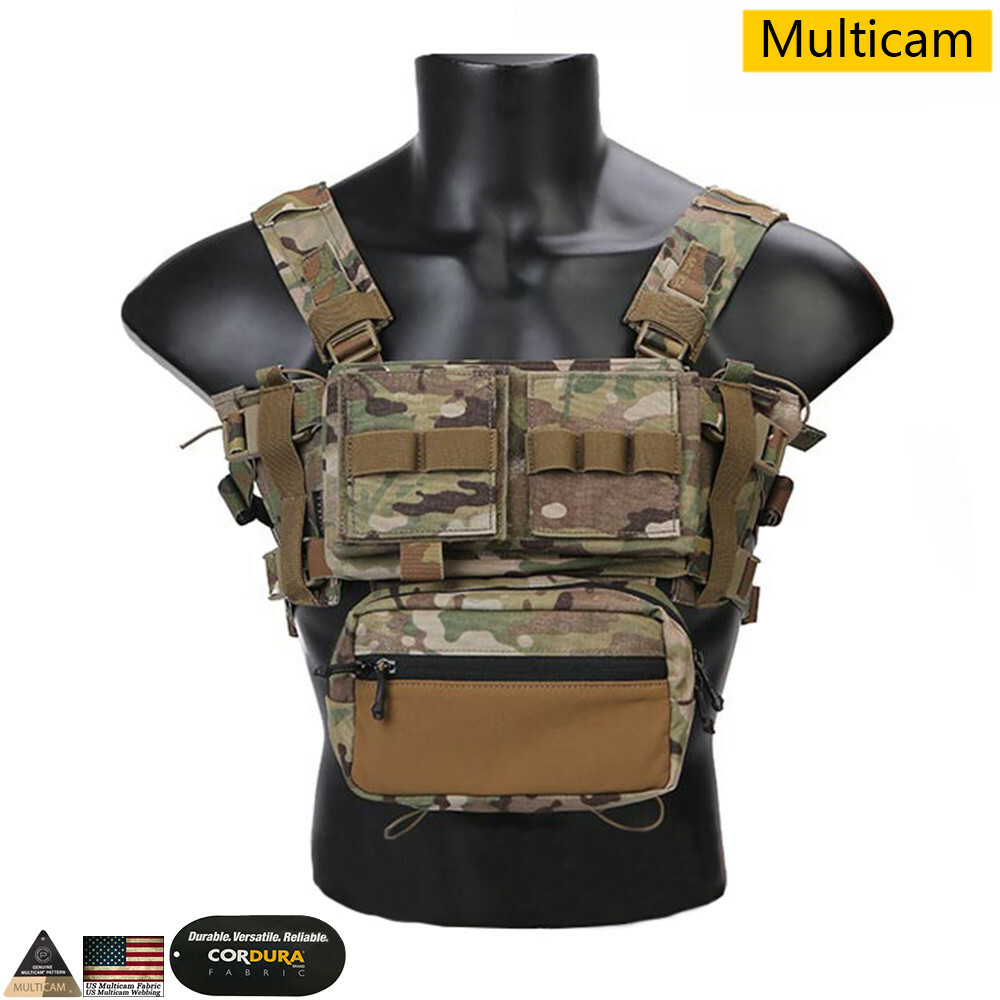 Emerson Tactical Chest Rig MK3 Micro Fight Adjust Classic Carrier w/ 5. ...