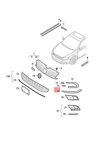 Genuine VW Jetta Syncro Sagitar Vento Covering 5C68538959B9 | eBay