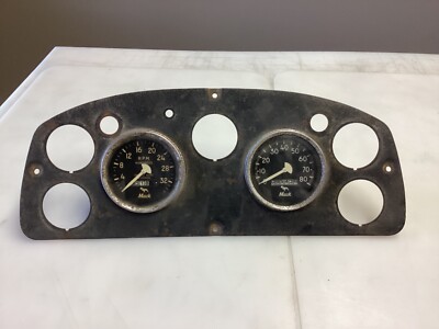 vintage Mack truck instrument cluster , early steel dash R model , DM ...