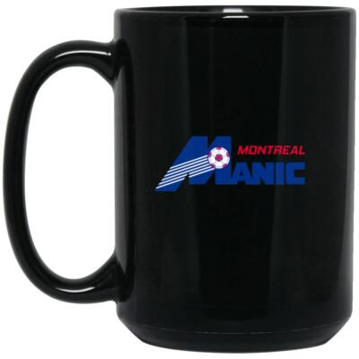 Montreal Manic Mug 15 oz. Black Glossy Ceramic | NASL Soccer Team | eBay