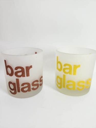 Vintage Morgan Textured 'bar glass' Multicolor Set 2 Whiskey Glasses | eBay