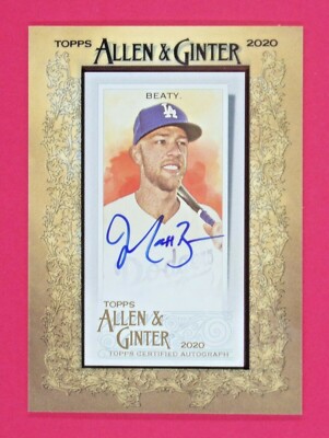 2020 Topps Allen and Ginter Matt Beaty Framed Mini Autographs #MAMB ...