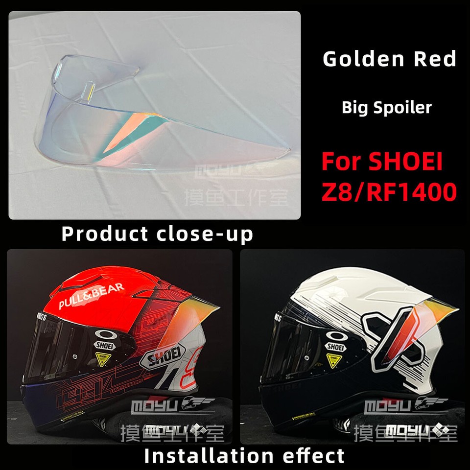 Motorcycle Rare Spoiler Anti Scratch Wind Shield For SHOEI Z8/RF1400 7 ...